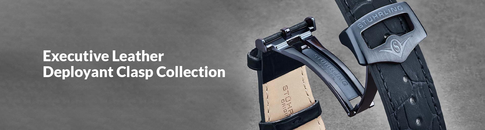 New Deployant Leather Watch Straps – Stührling