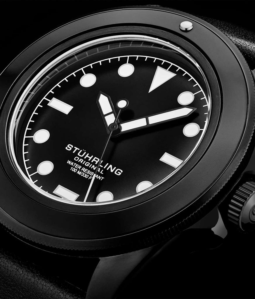 CarbonWave Japanese Quartz 42mm Dive Watch 4027 – Stührling