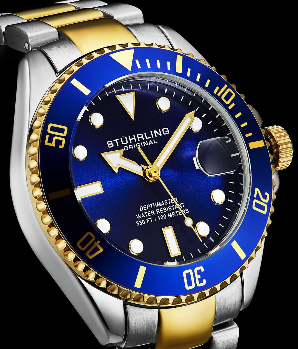Swiss Quartz Depthmaster 40mm Dive Watch – Stührling